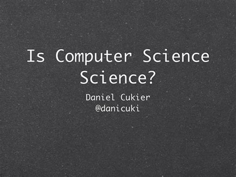 Is Computer Science Science Pdf Computing Technology And Computing