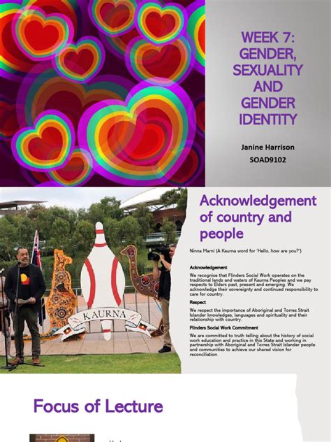 Week 7 Lecture Soad9102 Gender And Sexuality Pdf Gender Gender