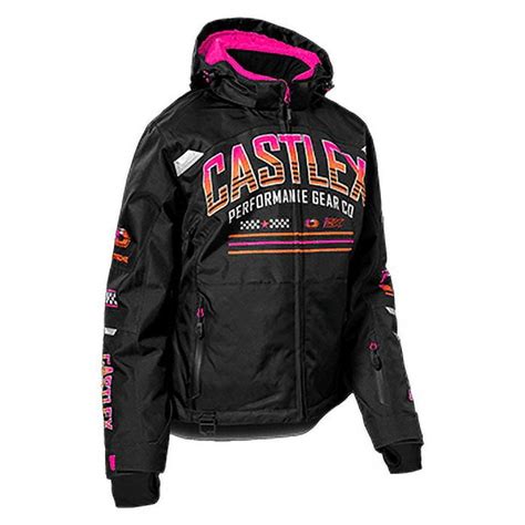 Castle X Womens Strike Jacket Black Pink Glo Orange 2xl 2025
