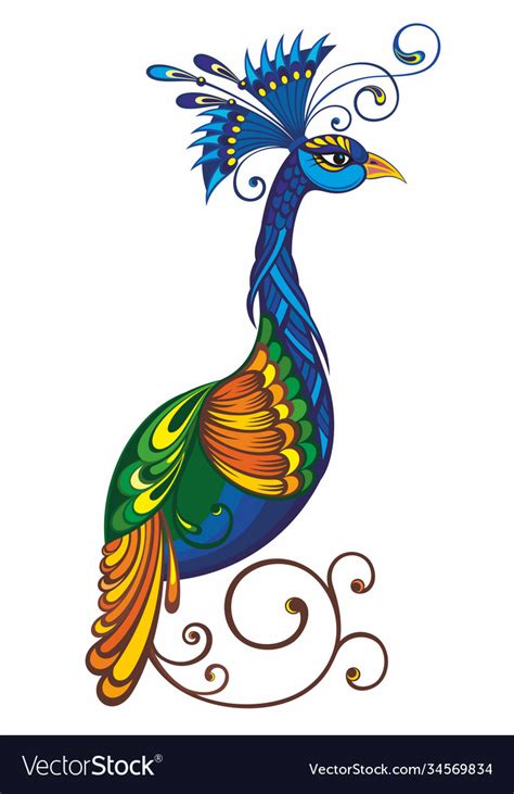 Peacock Royalty Free Vector Image Vectorstock
