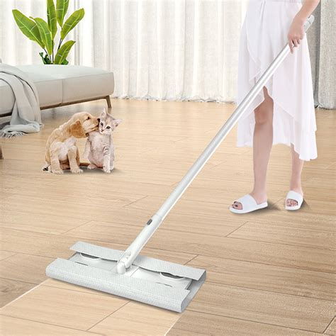 Vadktai Mops For Floor Cleaning Flat Floor Mop Wet Dry Dust Mop For Hardwood Floors Laminate
