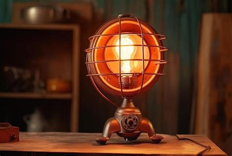 Premium Ai Image Vintage Light Source Lamp Loft Light