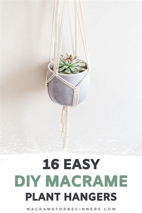 Macrame Plant Hanger Diy