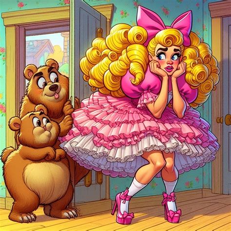 A Guy As Goldilocks By The Frilly Salon On Deviantart