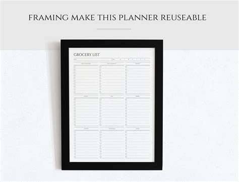 EDITABLE Grocery List Printable Template Grocery Planner Food Etsy Australia