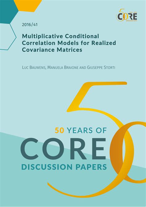 pdf multiplicative conditional correlation models for realized