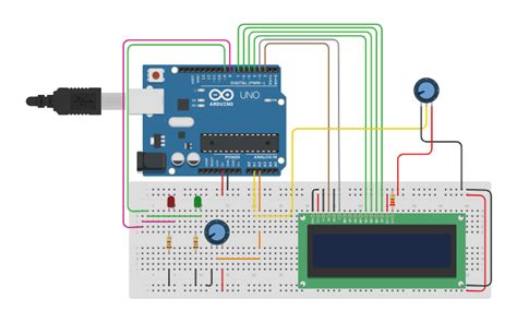 Circuit Design Potentiometer Ajustement Tinkercad