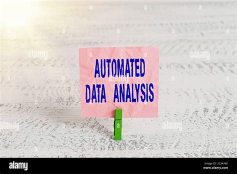 Handwriting Text Automated Data Analysis Conceptual Photo Artificial