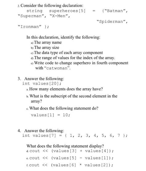 Solved 1 Write A C Statements That Accomplish The