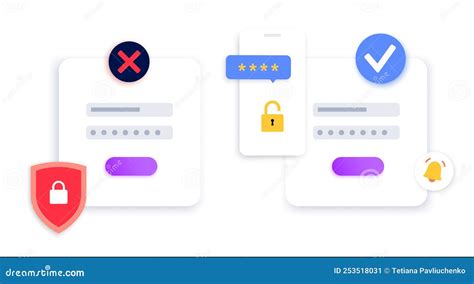 Access Denied Notification Stock Vector Illustration Of Privacy