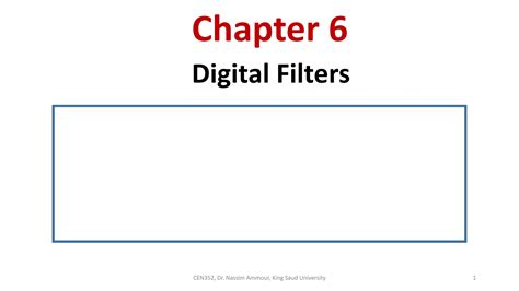 Ch6 Digital Filters Pptx