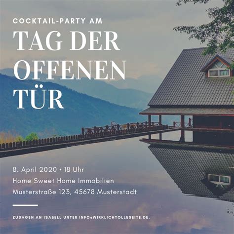 Vorlagen F R Einladungen Zum Tag Der Offenen T R Canva