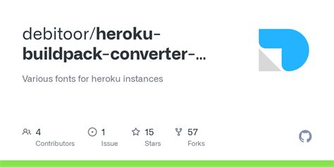 Github Debitoorheroku Buildpack Converter Fonts Various Fonts For