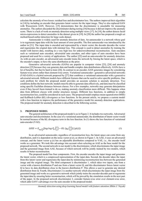 Anomaly Detection Using Deep Learning Based Model With Feature Attention Pdf Artificial