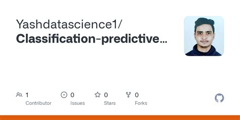 Github Yashdatascience1classification Predictive Model