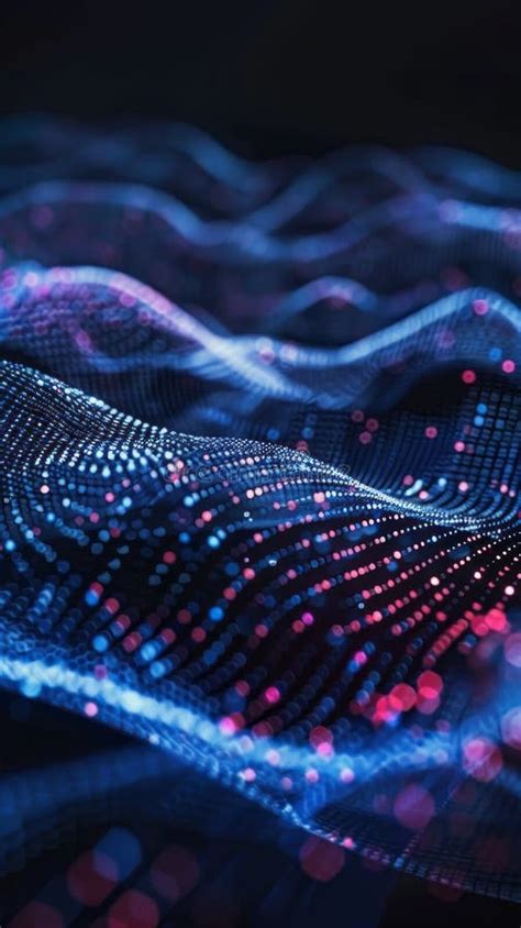 Abstract Connected Dots And Lines Concept Of Ai Technology Stock