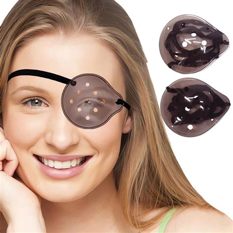 Amzvio 2pcs Eye Shield After Cataract Surgery Dark Clear
