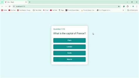 Mahnoor Shafiq On Linkedin ⚛⚛ Quiz App Using Reactjs ⚛⚛