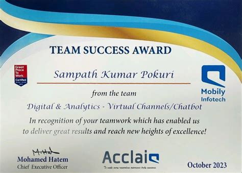 Sampath Kumar Posted On Linkedin