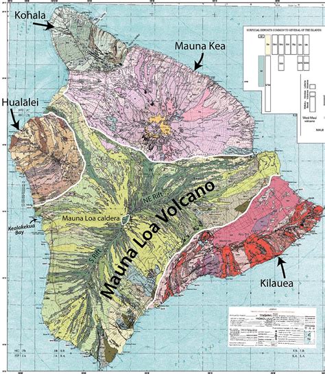 Mauna Kea Volcano Map