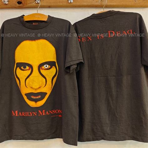 Marilyn Manson 1998 Sex Is Dead Usa Label Vintage Shirt Tour Heavy