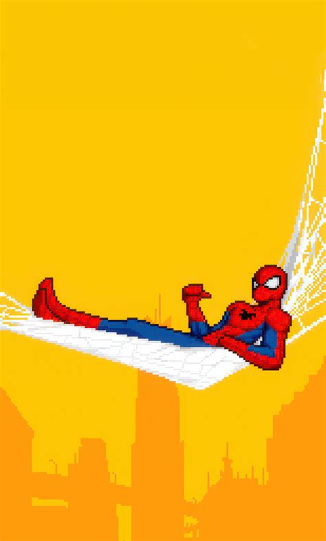 1280x2120 Spider Man 8bit 4k IPhone 6 HD 4k Wallpapers Images Backgrounds Photos And Pictures