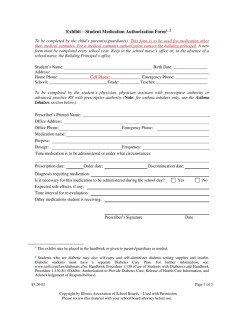 Fillable Online Authorization Of Self Administration Of Prescribed