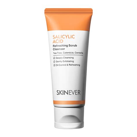 Skinever Salicylic Acid Refreshing Facial Scrub Cleanser Deep Cleaning
