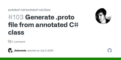 Generate Proto File From Annotated C Class · Issue 103 · Protobuf Netprotobuf Netgrpc · Github
