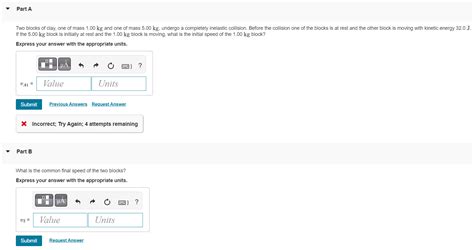 Solved If The Kg Block Is Initially At Rest And The Chegg