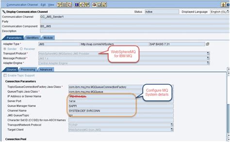 websphere mq jms adapter configurations for sap sap community