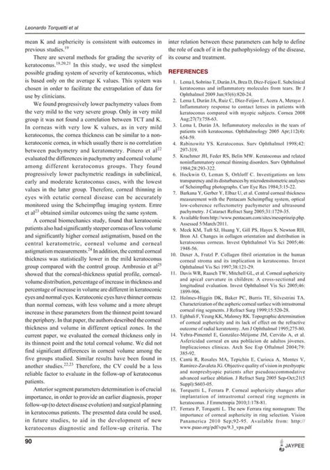 12 Correlation Of Anterior Segment Parameters Pdf Eye And Vision Conditions Diseases And