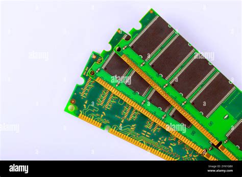 View Of Multiple Ram Modules Displayed On Light Surface Highlighting