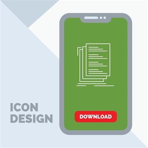 Code Coding Compile Files List Line Icon In Mobile For Download