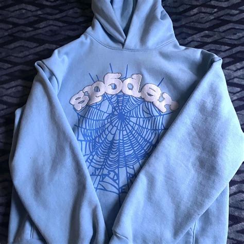 Sky Blue Spider Hoodie Perfect Pika Batch Depop