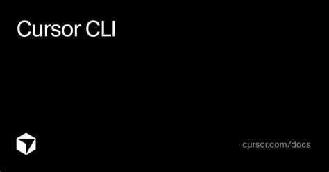 Cursor Cli Cursor Docs