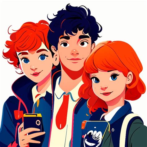 Premium Vector Friends Vector Illustration