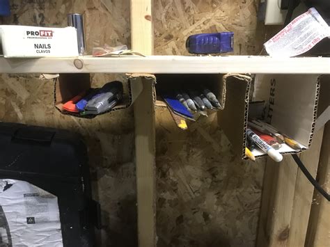 Use Cardboard To Make Small Cubbies For Random Light Things Rlifehacks