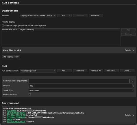 Debug C Applications On Vxworks Devices Qt Creator Documentation