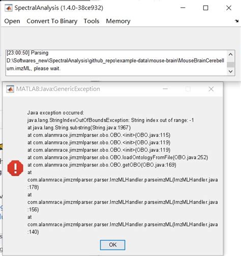 [bug] · Issue 48 · Alanrace Spectralanalysis · Github
