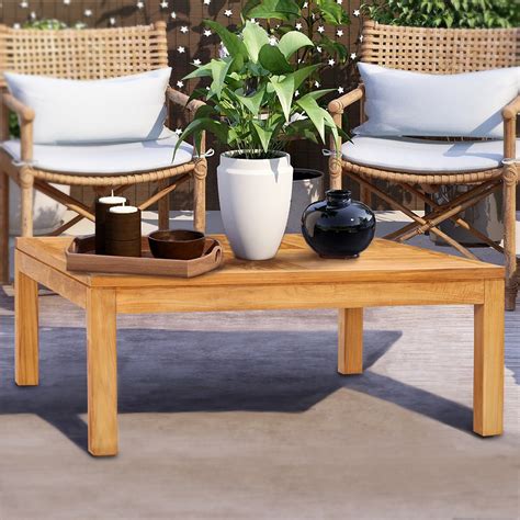 Teak Wood San Francisco Square Coffee Table By Chic Teak Only 71500