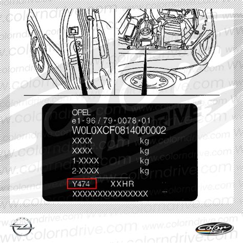 Find My Opel Color Code Color N Drive