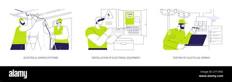 Engineering Infrastructure Abstract Concept Vector Illustrations Stock