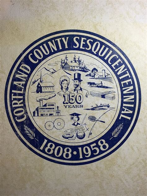 Cortland County Sesquicentennial Celebration July 20 26 1958 Souvenir