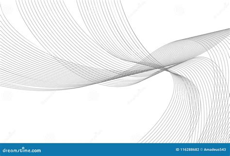 Business Background Lines Wave Abstract Flowing Stripe And Curve Stock Vector Illustration Of