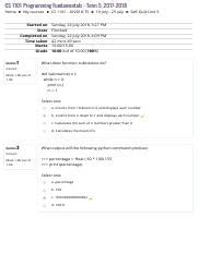 Self Quiz Unit Pdf CS Programming Fundamentals Term Home My Courses CS