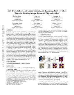 Self Correlation And Cross Correlation Learning For Few Shot Remote