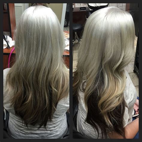 Cabelo Ombre Reverso Platinado