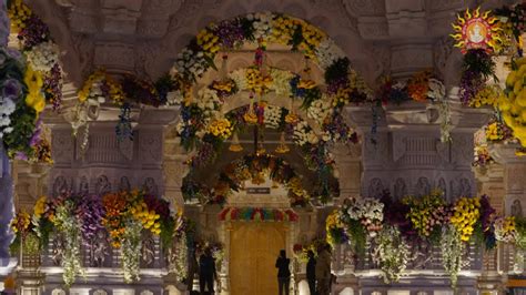 प्राण प्रतिष्ठा समारोह से पहले राम मंदिर की मनमोहक तस्वीरें आई सामने देखें तस्वीरें India Daily