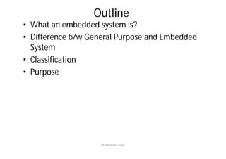 Embedded System Introduction And Basics PPT